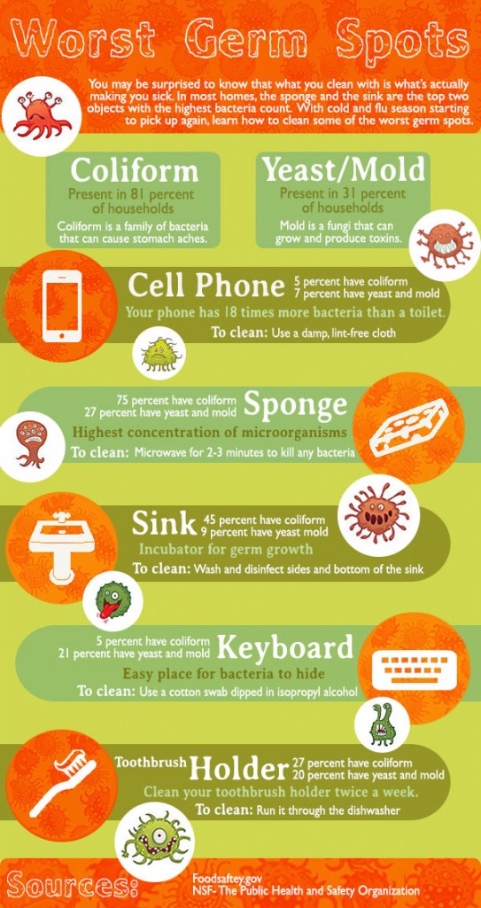 Worst germ spots and how to clean them – TommieMedia