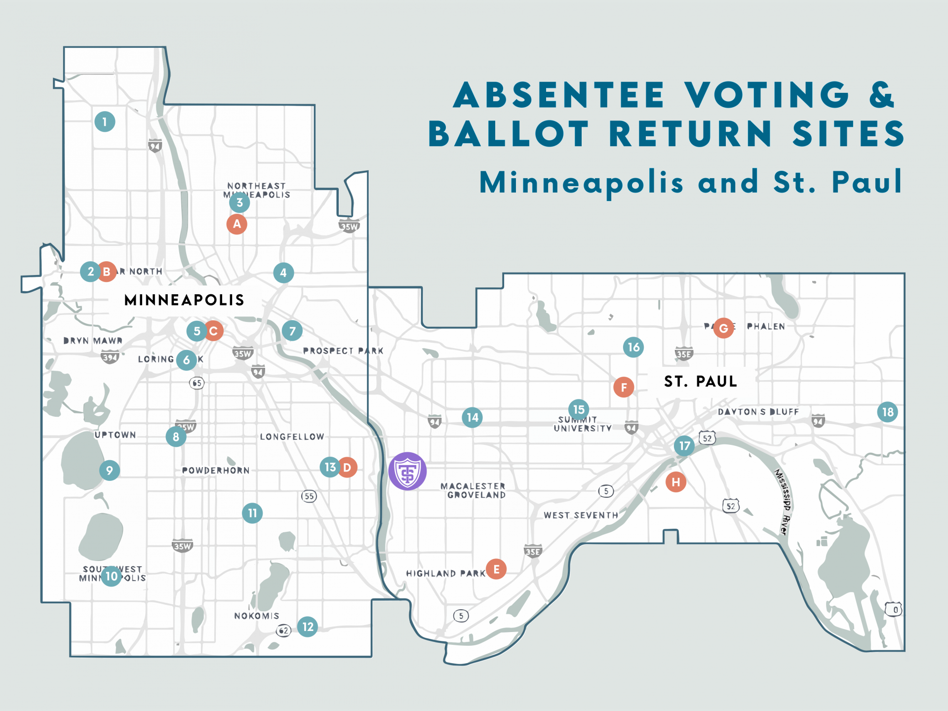 INFOGRAPHIC: Absentee voting and ballot return sites – TommieMedia